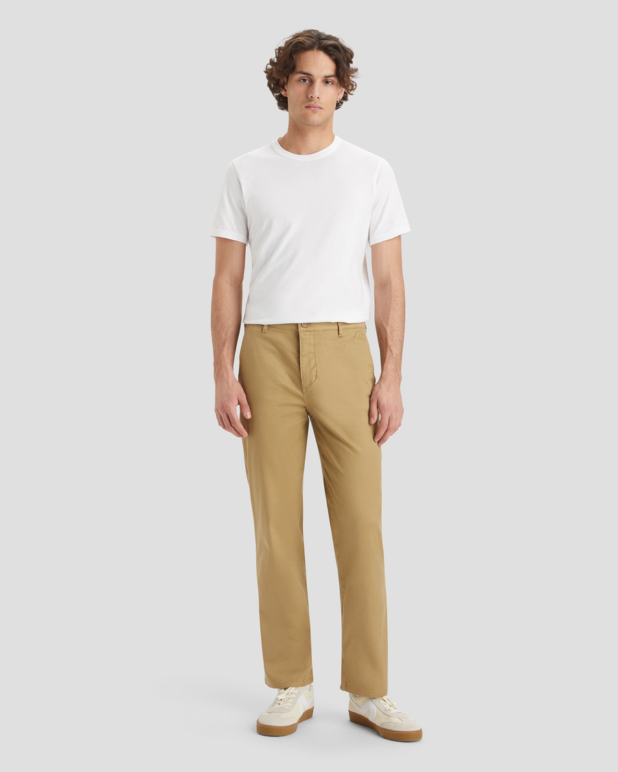 Front view of model wearing Harvest Gold Men's Straight Fit Original ...